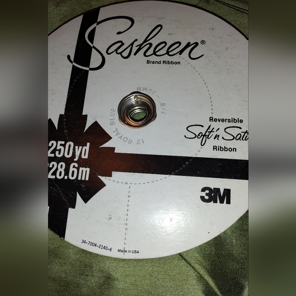 Sasheen | Office | Partial Spool Of Vintage Sasheen 2 Royal Blue Ribbon ...
